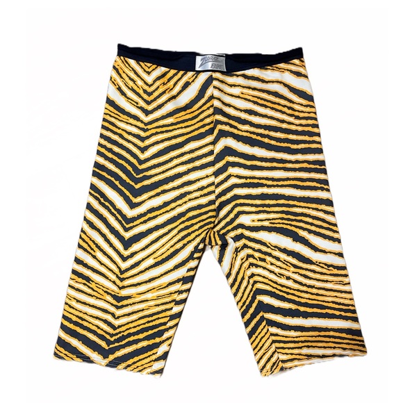 Zubaz | Shorts | Vintage Zubaz Bike Pants Mens Large Yellow White Black ...